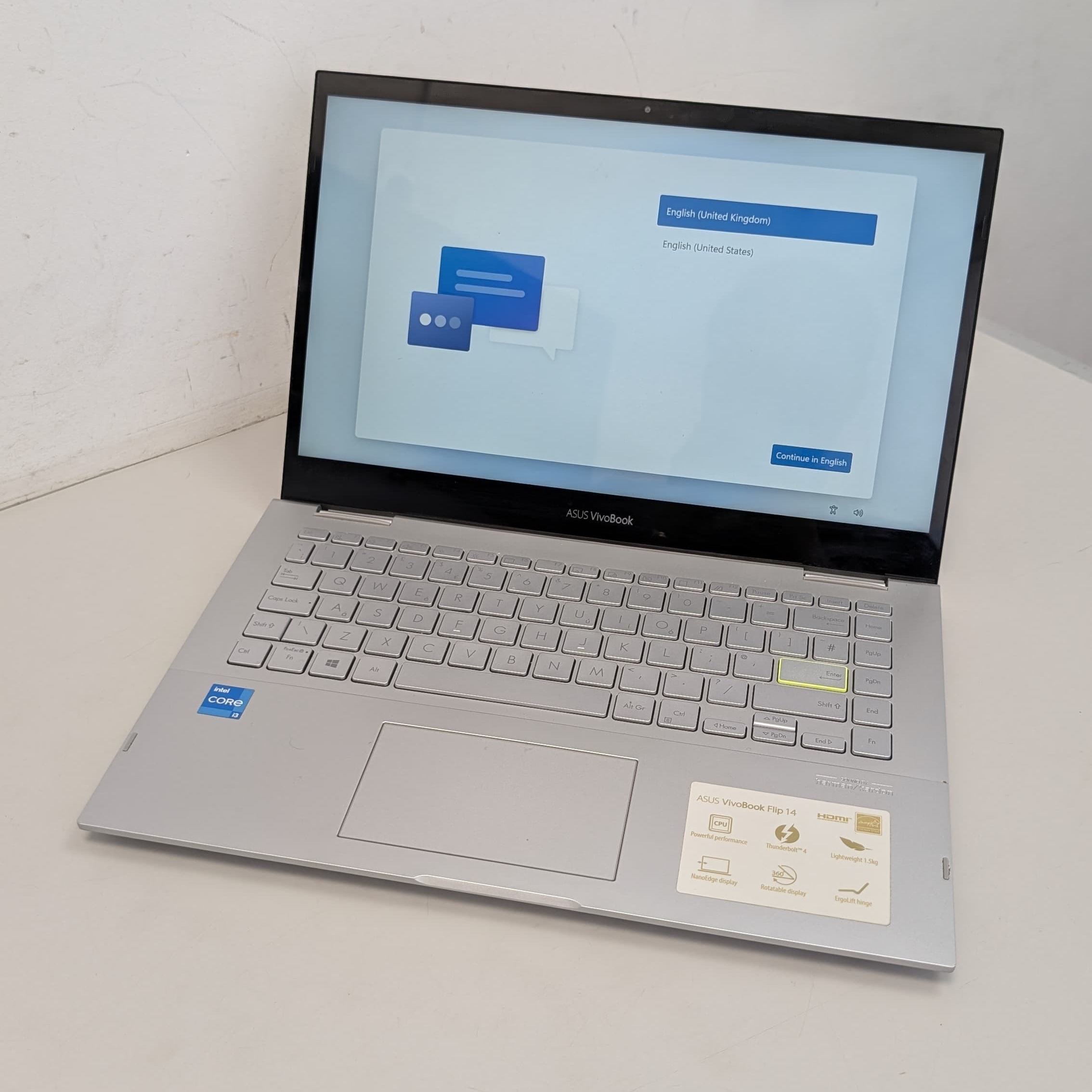 Pre-owned Asus Vivobook Flip 14 Touch Screen Laptop - 256GB with charger - Own4Less